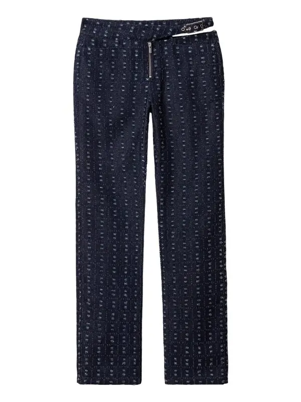 JAKKE Zenith Jeans With Asymmetrical Cutout - Blue
