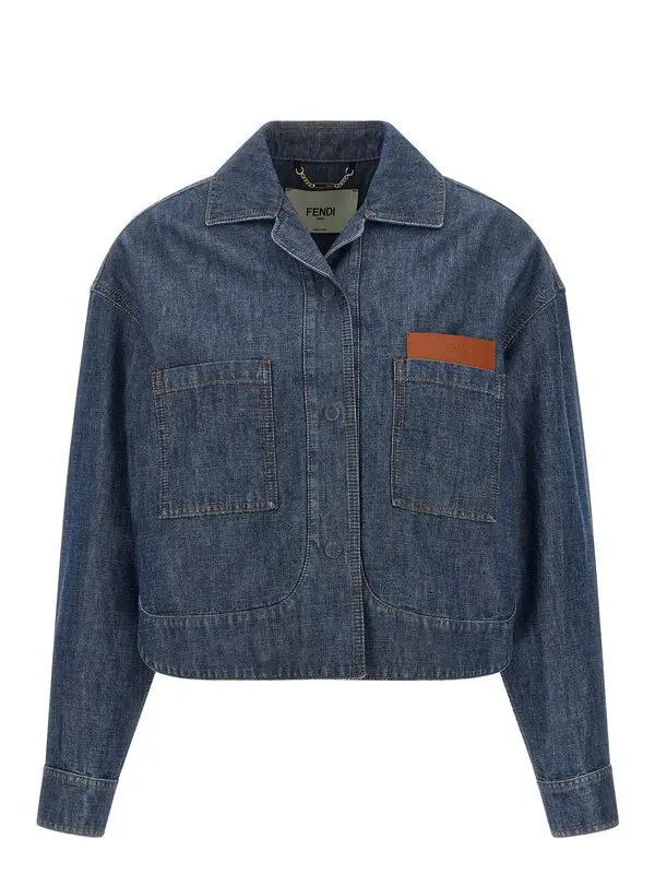 Fendi Chambray Denim Jacket - Blue