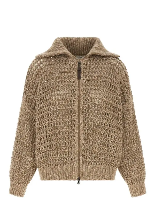 Brunello Cucinelli Dazzling' Cardigan - Cream