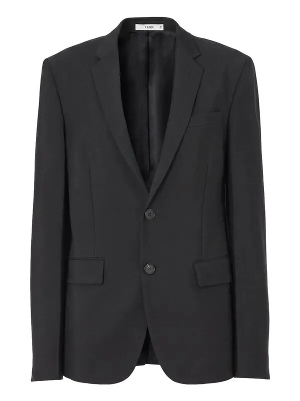 Fendi Merino Wool Single-breasted Blazer - Multicolor
