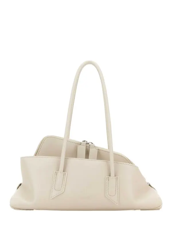 Attico La Passeggiata" Leather Shoulder Bag - White