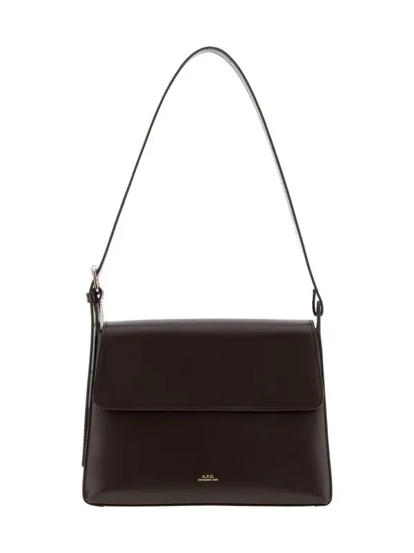 A.p.c. Dark Leather Shoulder Bag - Brown