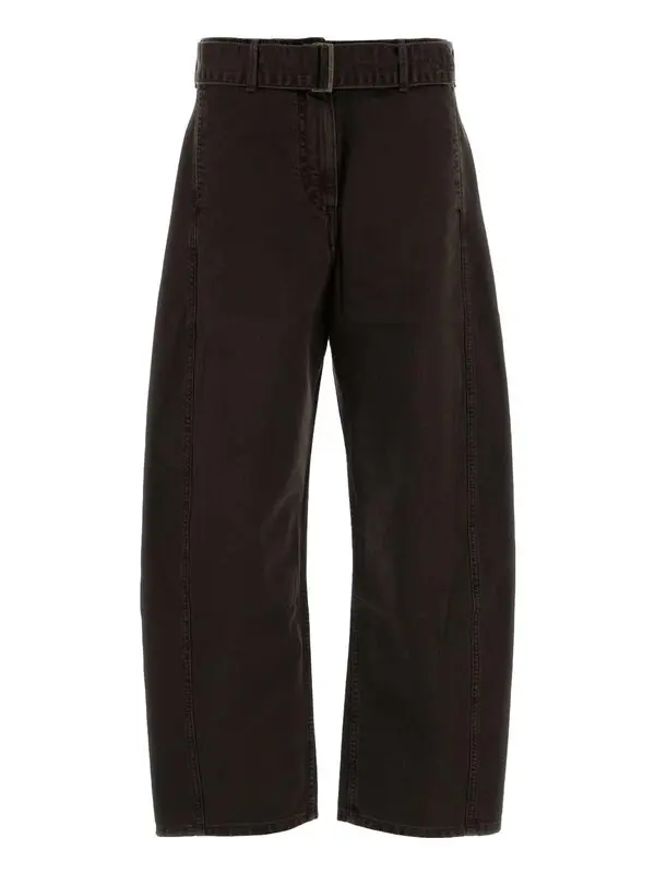 Magda Butrym Chocolate Denim Jeans - Brown