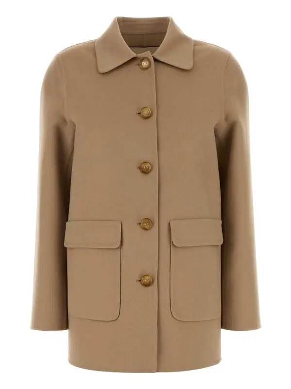 Valentino Garavani Virgin Wool And Cashmere Blazer - Brown