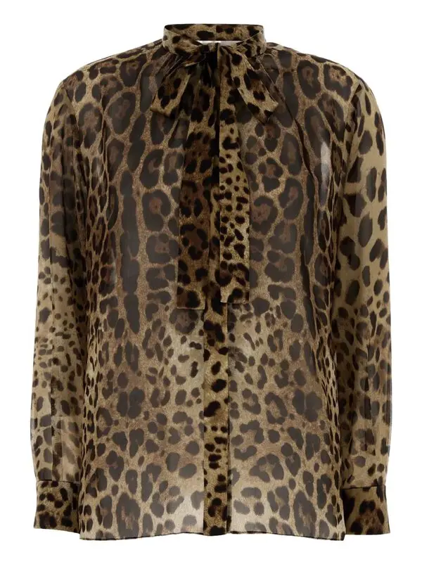 Dolce & Gabbana Printed Georgette Shirt - Multicolor