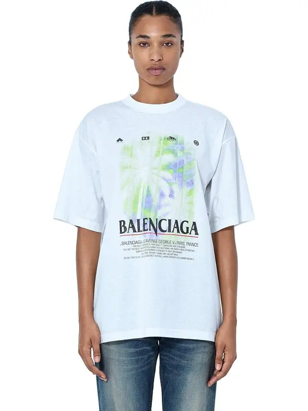 Balenciaga The Window" Cotton Jersey T-shirt - White