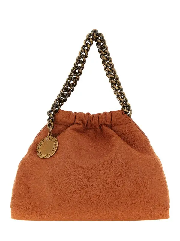 Stella McCartney Falabella Mini Drawstring Shoulder Bag - Orange