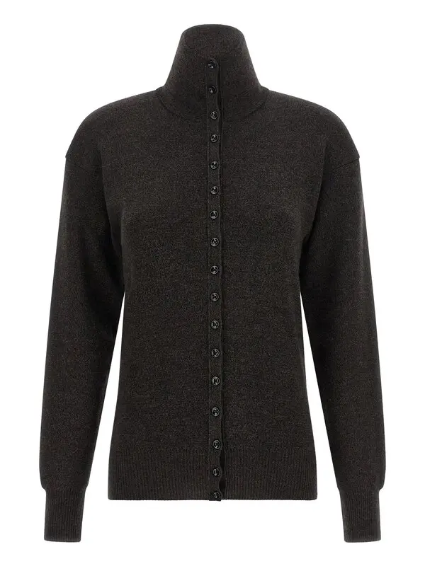 LEMAIRE Button Cardigan - Brown