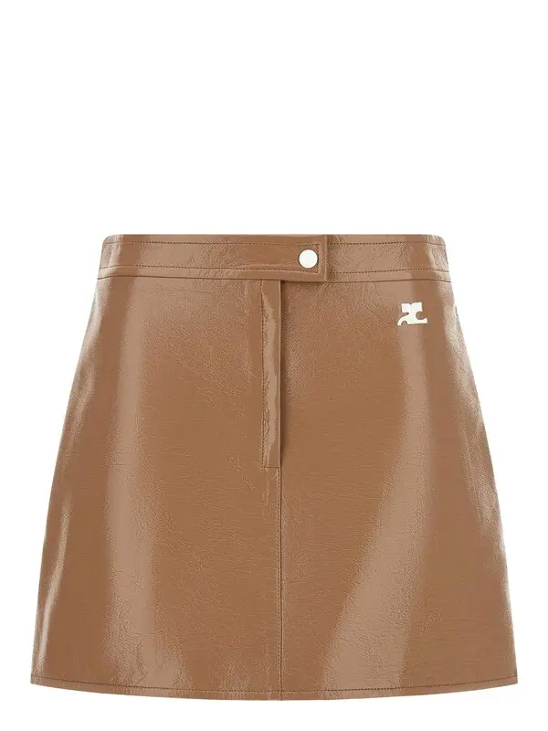 COURREGES Courrèges Redition Mini Skirt - Cream
