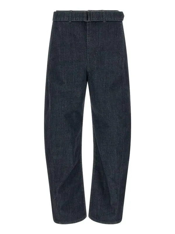 LEMAIRE Twisted Belted Jeans - Blue