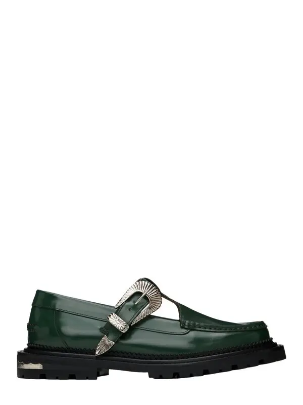 TOGA VIRILIS Buckle Loafers - Green