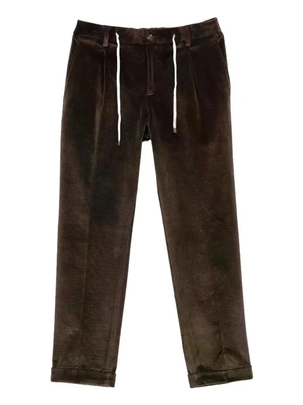 ARTE ANTWERP Roma Corduroy Drawstring Trousers - Brown