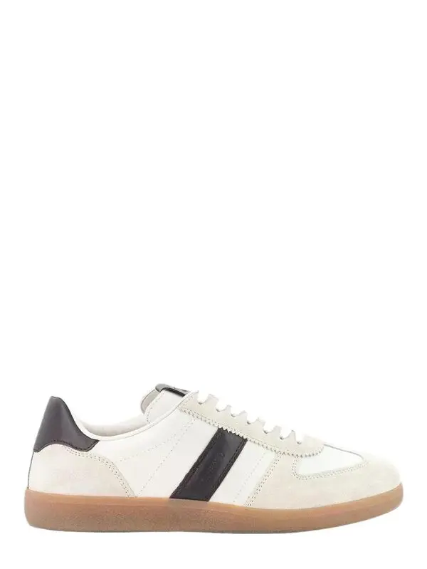 TOM FORD Archer Panelled Leather Sneakers - White