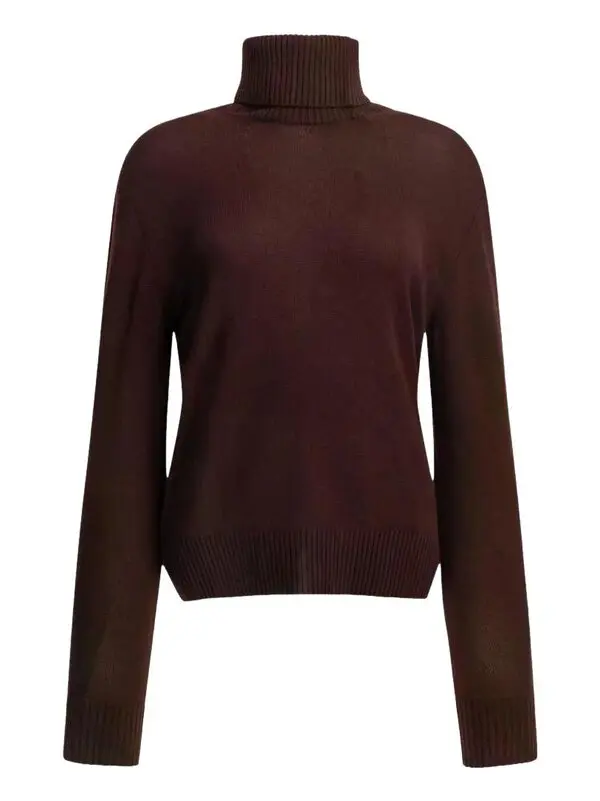 SEMPER Roll-neck Cashmere Sweater - Red
