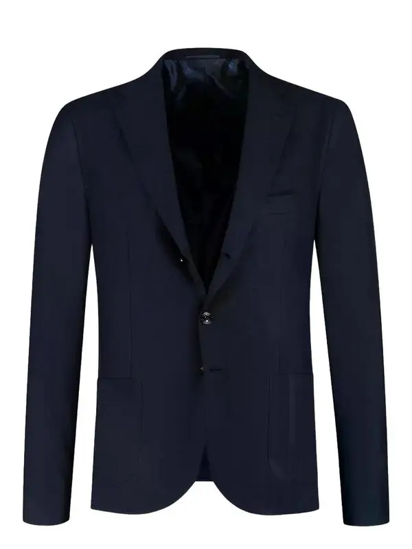 Kiton Notched-lapel Single-breasted Blazer - Blue
