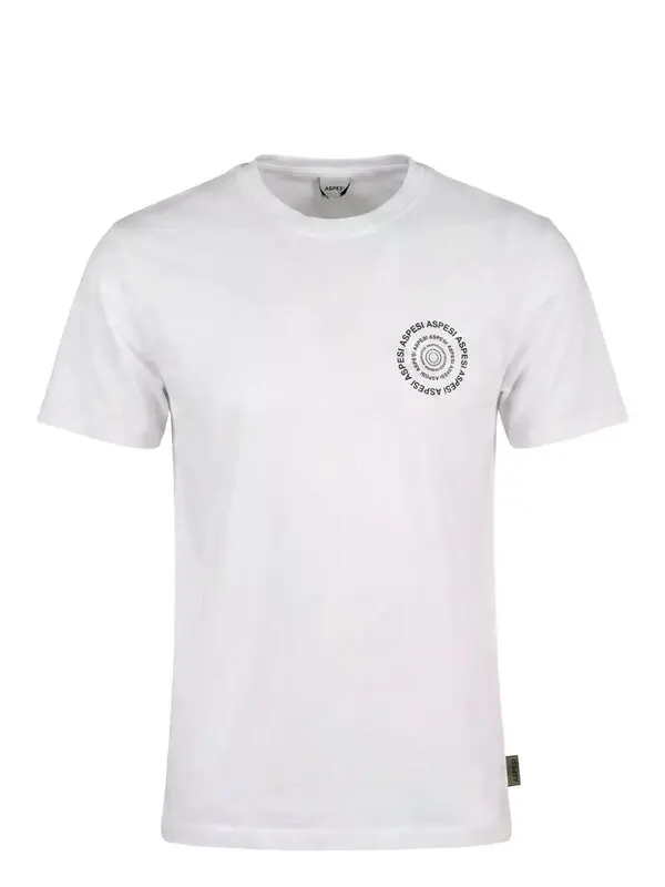 Aspesi Logo-print Crew-neck T-shirt - White