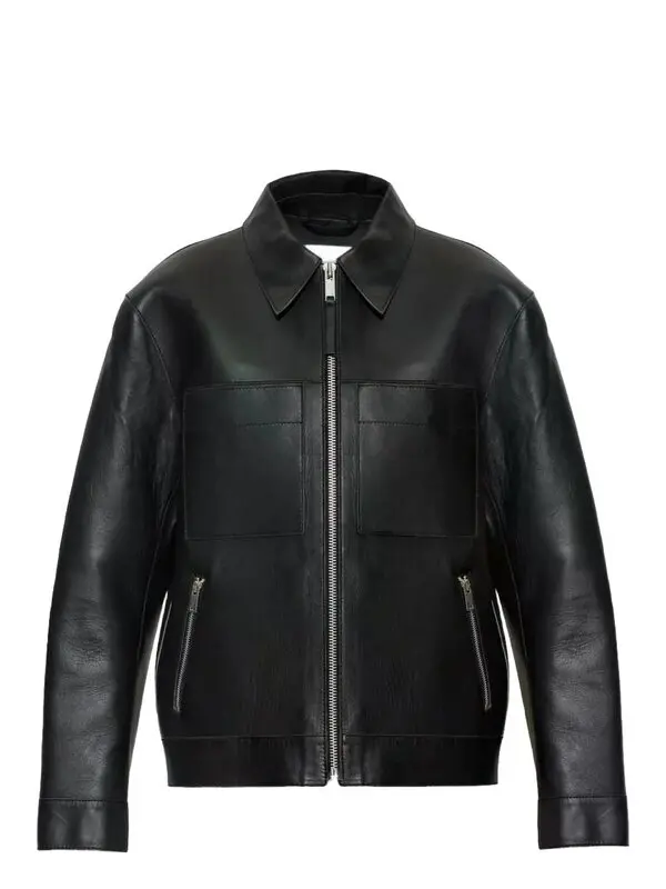 SAMSOE SAMSOE Sastevie Leather Jacket - Black