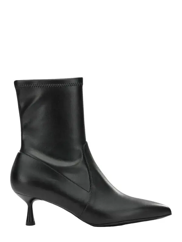 SERGIO LEVANTESI Celine Pointed-toe Heeled Ankle Boots - Black