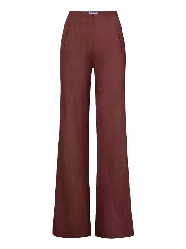 Veronica Beard Jude Wide-leg Trousers - Brown