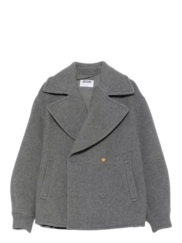 Moschino Double-breasted Jacket - Grey