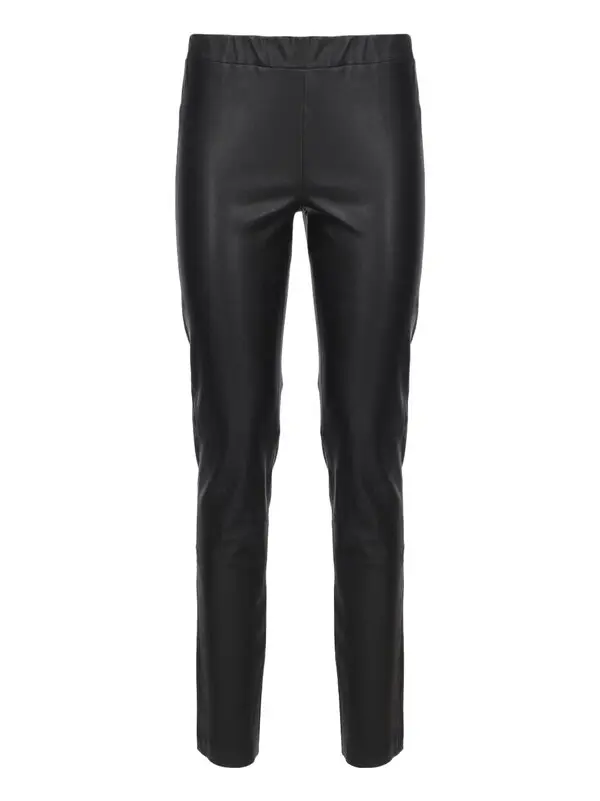 ARMA Mid-rise Skinny Leather Trousers - Black