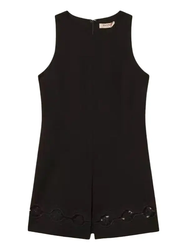 TWINSET Floral Embroidery Tunic - Black