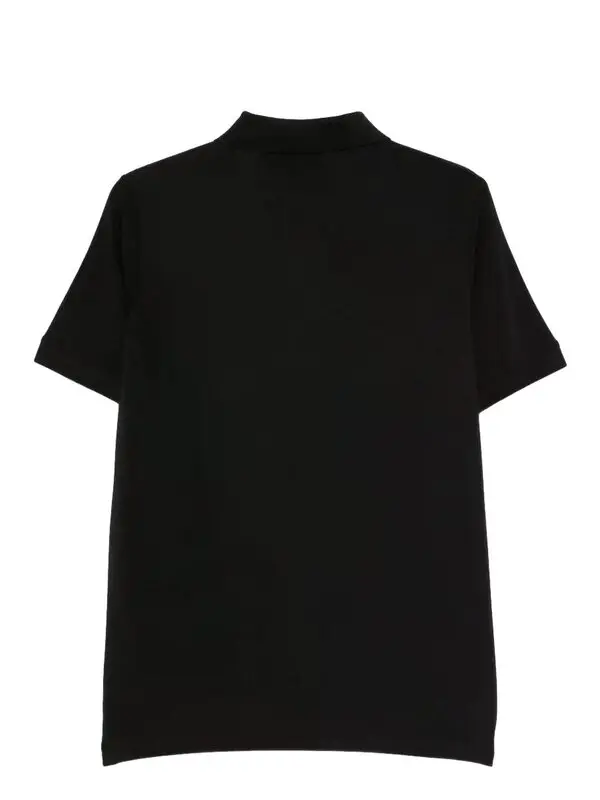 Karl Lagerfeld Logo-plaque Polo Shirt - Black