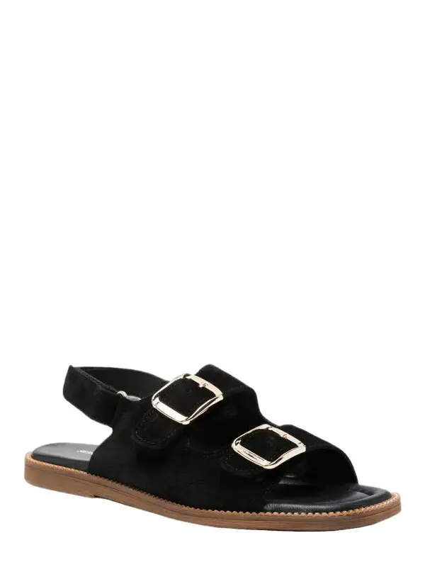 SERGIO MORETTI FIRENZE Suede Sandals - Black