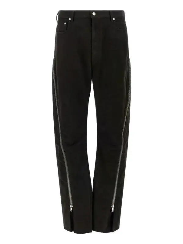 Rick Owens Bolan Banana Jeans With Zip Detail - Black