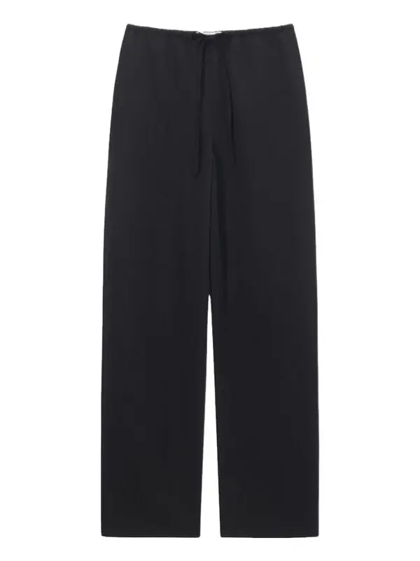 DUNST Drawstring Wide-leg Pants - Black