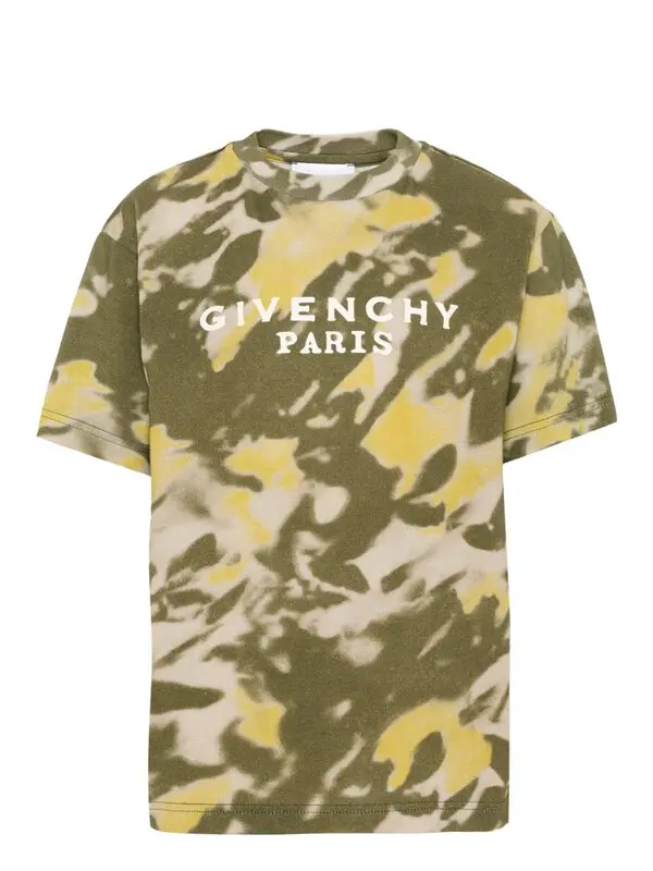 Givenchy Tie-dye Logo T-shirt - Green
