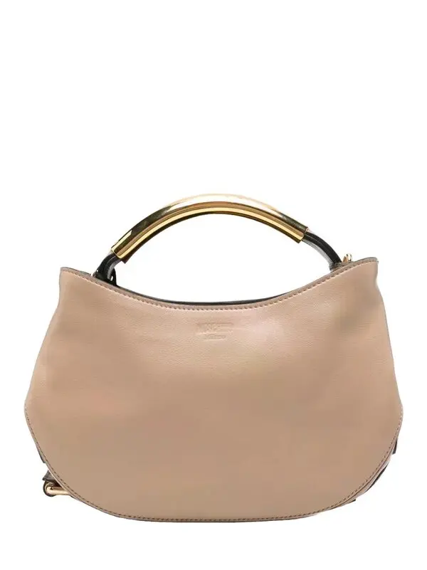 Moschino Metal Handle Tote Bag - Brown