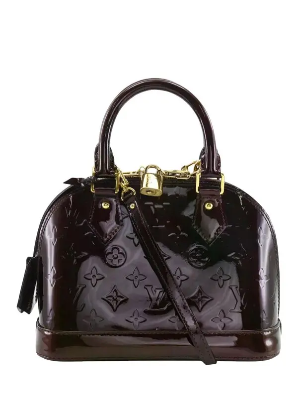 LOUIS VUITTON Monogram Vernis Alma Bb Satchel - Purple