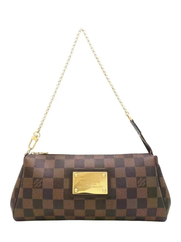 LOUIS VUITTON Damier Ebene Eva Satchel - Brown