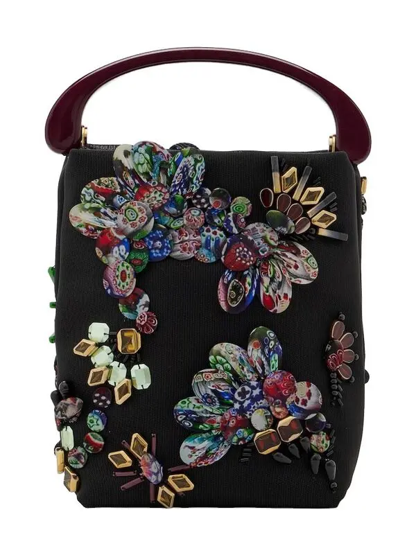 Dries Van Noten Embellished Top-handle Bag - Blue