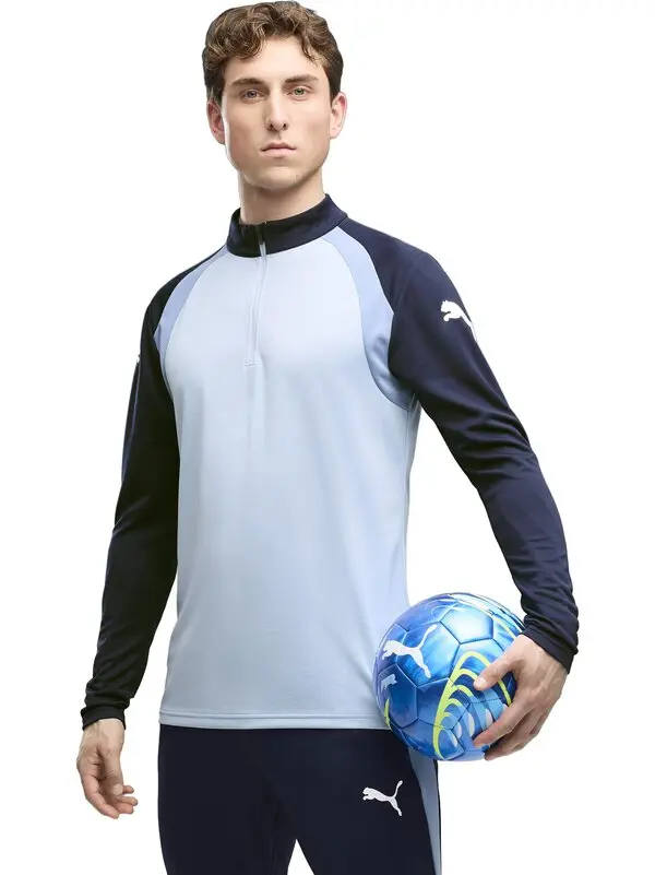 PUMA Individualfinal Slim Soccer Quarter-zip Top - Blue