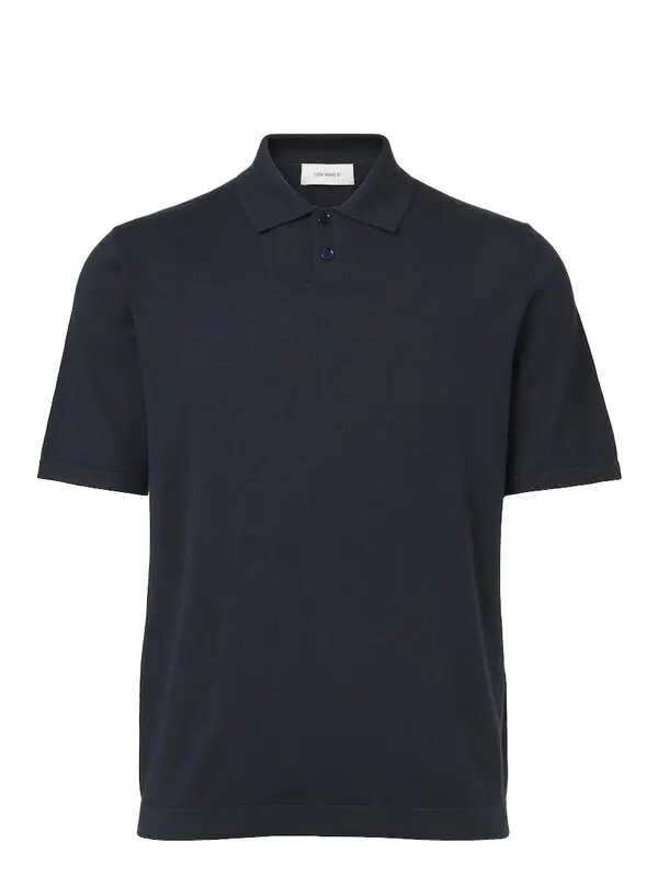 LISA YANG Keir Cotton And Cashmere Polo Shirt - Blue