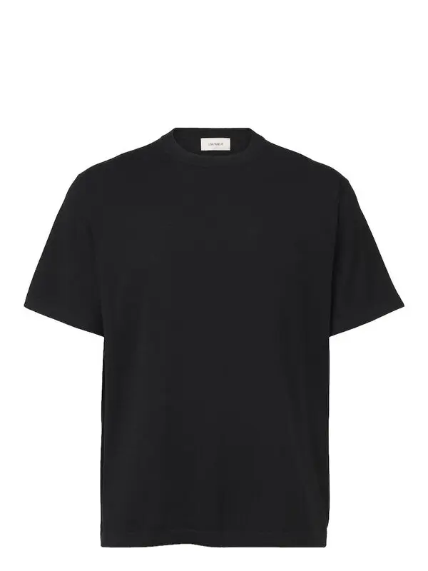 LISA YANG Bradley Cotton And Cashmere T-shirt - Black