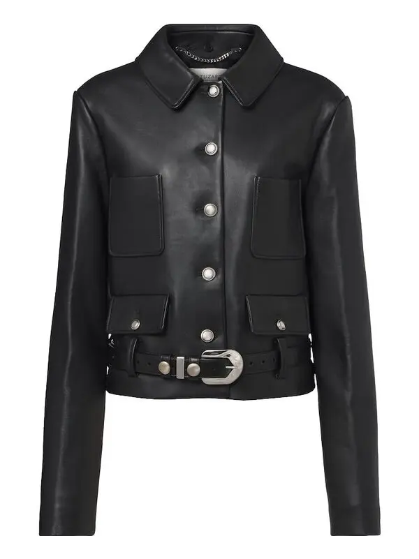 Altuzarra Simons Leather Jacket - Black