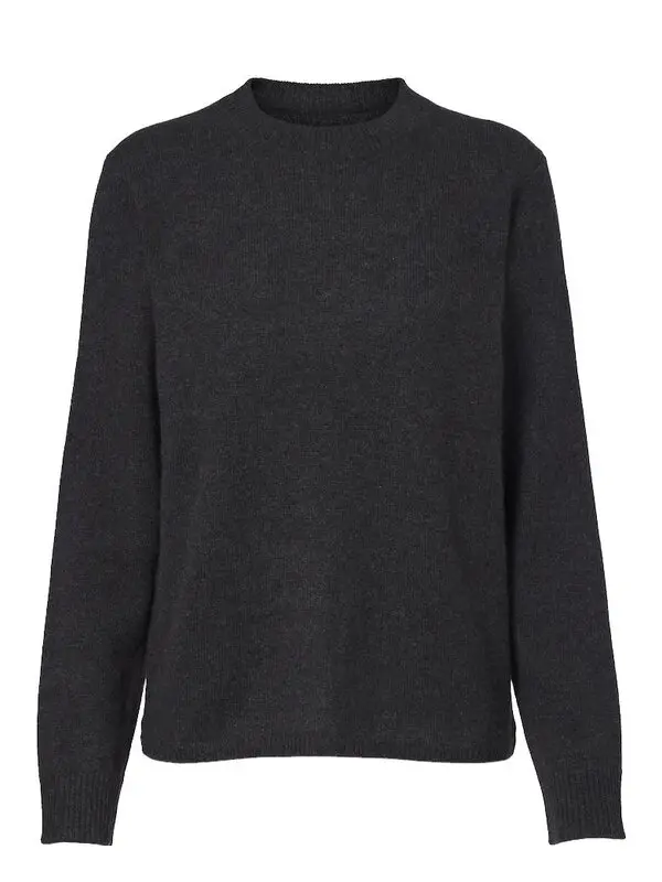 Loulou De Saison Arvo Lace-trimmed Cashmere Sweater - Black