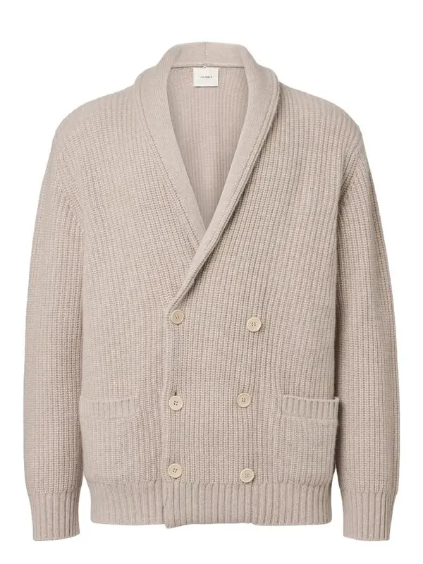 LISA YANG Double-breasted Cashmere Cardigan - Beige