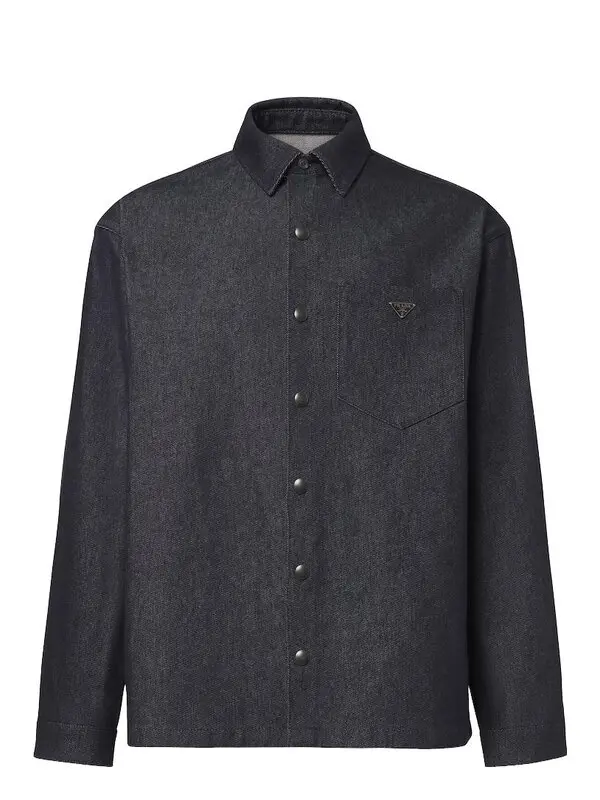 Prada Cotton Chambray Shirt - Blue