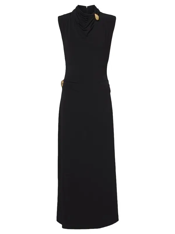 Altuzarra Embellished Jersey Midi Dress - Black