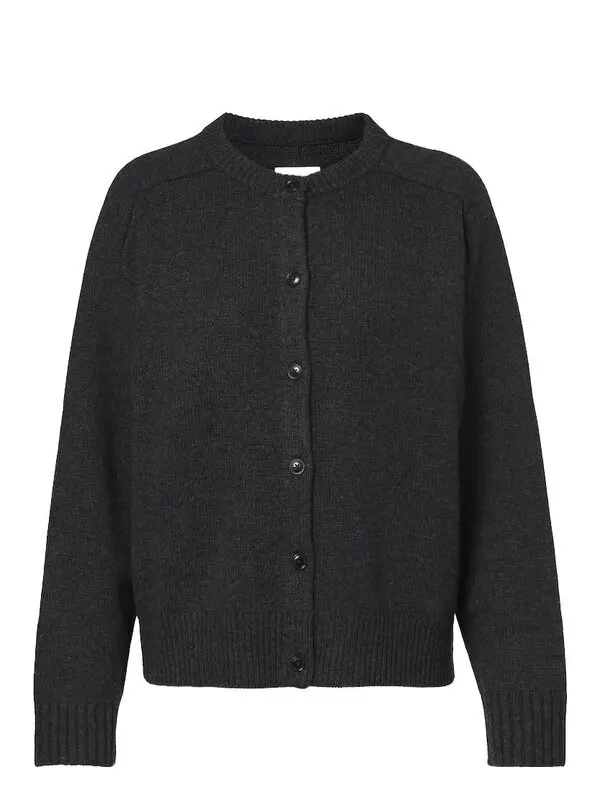 Loulou De Saison Aidar Wool And Cashmere Cardigan - Black