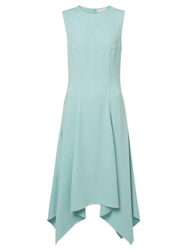 Stella McCartney Draped Asymmetrical Midi Dress - Blue
