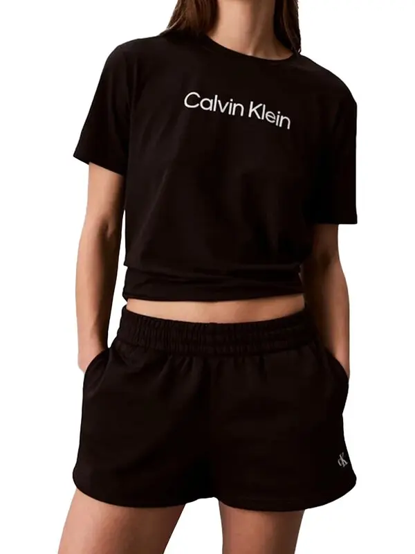 Calvin Klein Regular Fit Short Sleeve Crewneck T-shirt - Black