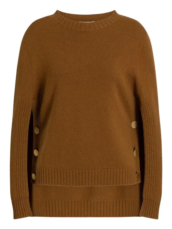 Alberta Ferretti Button Detailed Sweater - Brown