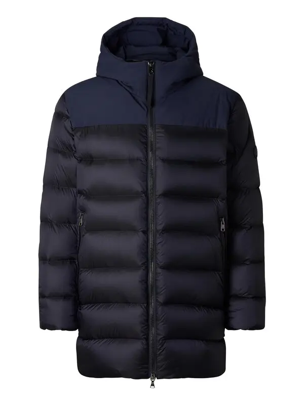 Bogner Herby Down Jacket With Adjustable Hood And Drawstring Hem - Navy