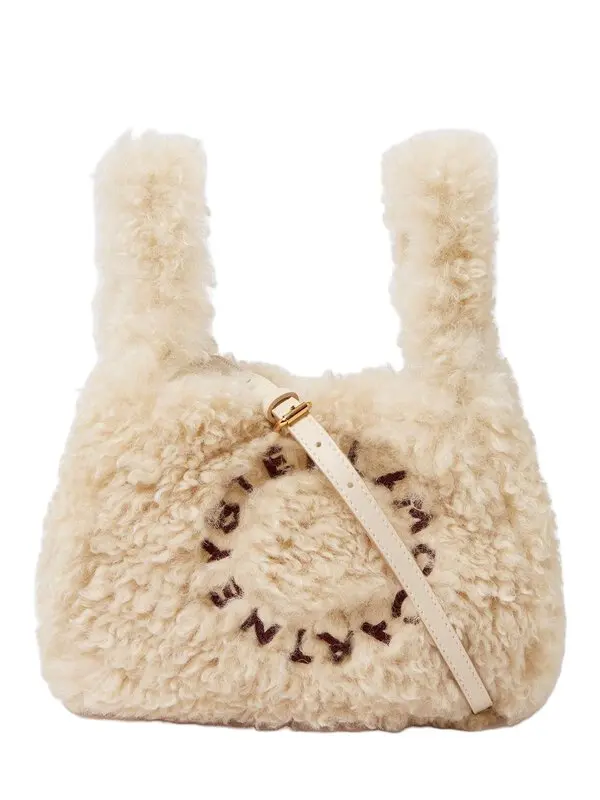 Stella McCartney Logo Double Shoulder Bag - Cream