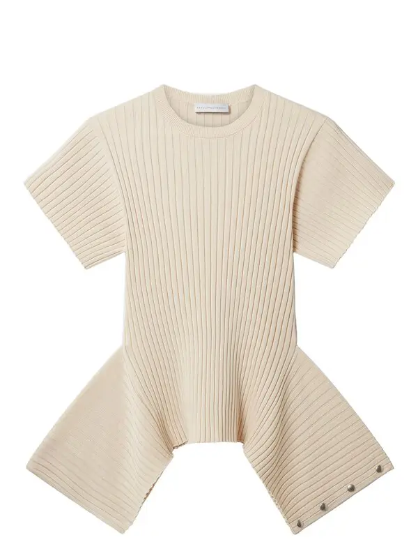 Stella McCartney Peplum Knit T-shirt - 9002